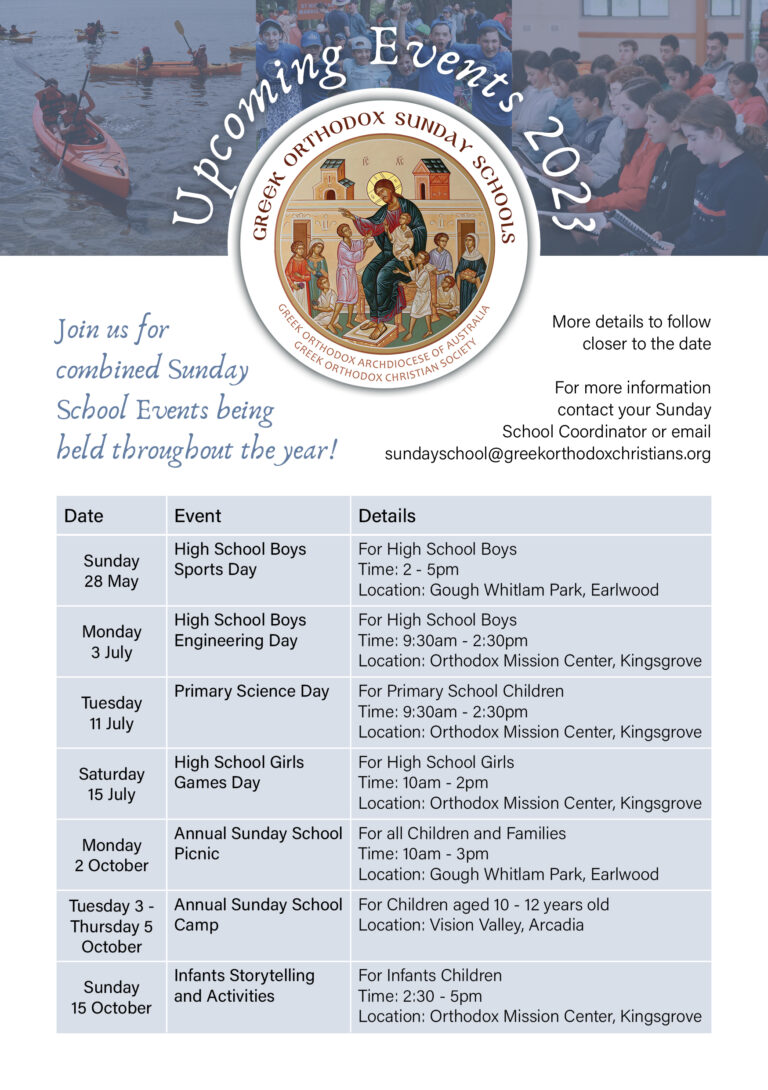 Events - Sunday School